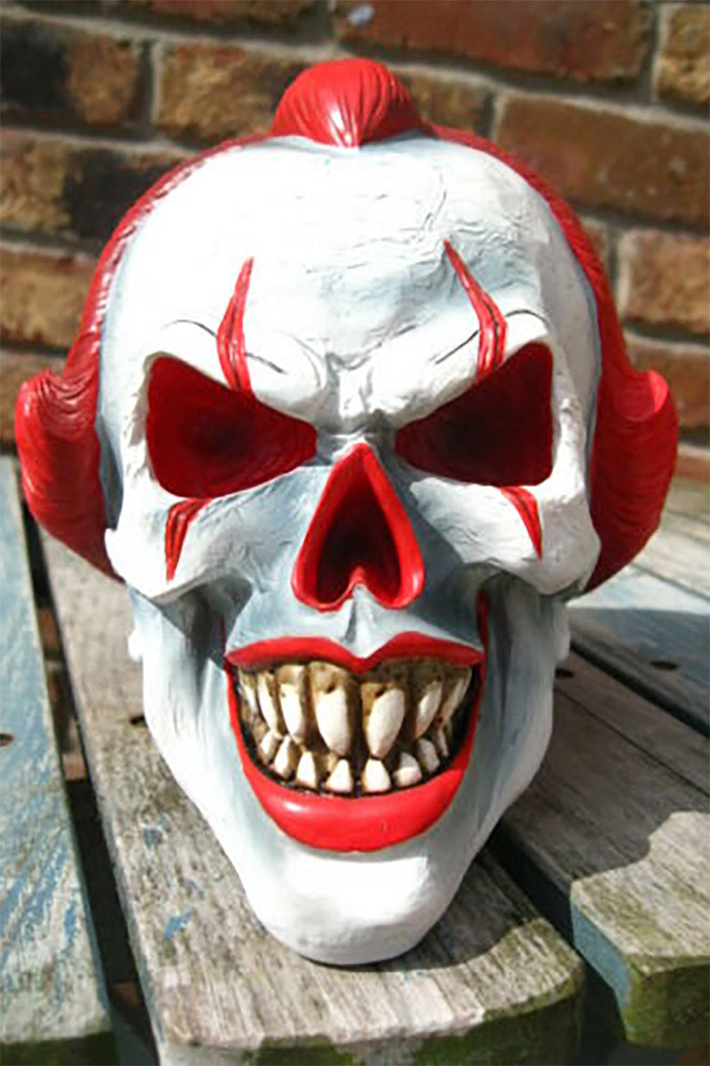 Play Time Skull Scary Horror Clown Head Statue – VampireFreaks